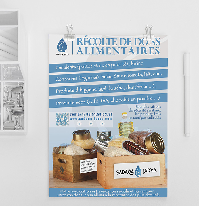 Réalisation d'un flyer pour une association humanitaire - Agence Tasmim